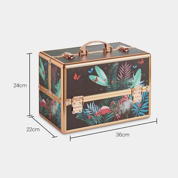 Beautify Beautique | Bags | New Beautify Cosmetic Makeup Train Case ...